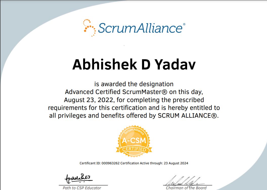 Abhishek Yadav on LinkedIn: #acsm #agile #agilemethodologies # ... Abhishek Yadav on LinkedIn: #acsm #agile #agilemethodologies # ...