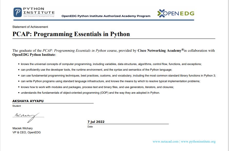 Akshaya Ayyapu on LinkedIn: #networking #python #cisco #programming Akshaya Ayyapu on LinkedIn: #networking #python #cisco #programming