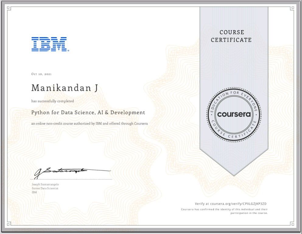 Manikandan J on LinkedIn: #pythonprogramming #python3 #learning #ai # ... Manikandan J on LinkedIn: #pythonprogramming #python3 #learning #ai # ...