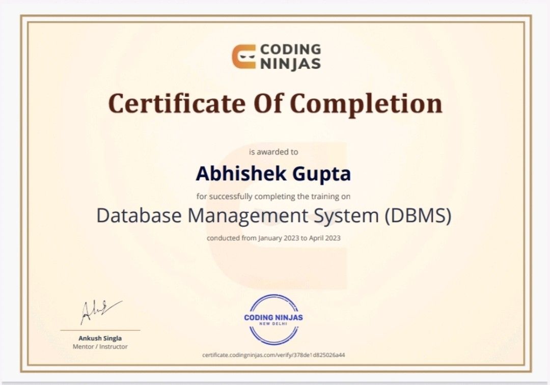 Abhishek Gupta on LinkedIn: #coding #database #share #management # ... Abhishek Gupta on LinkedIn: #coding #database #share #management # ...
