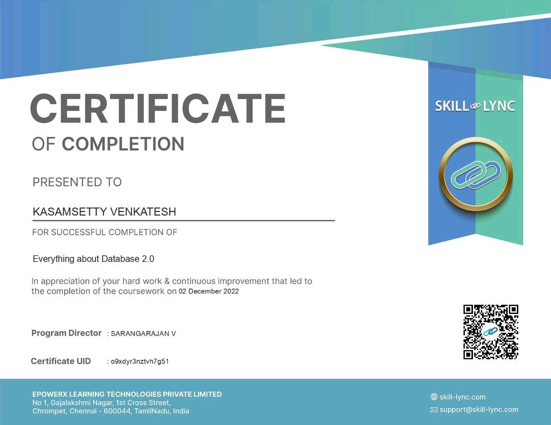 Venkatesh Setty on LinkedIn: #sql #database #sqldatabase #skilllync # ... Venkatesh Setty on LinkedIn: #sql #database #sqldatabase #skilllync # ...