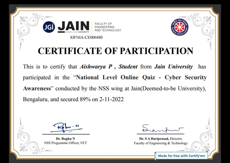 Aishwarya P on LinkedIn: #nss Aishwarya P on LinkedIn: #nss