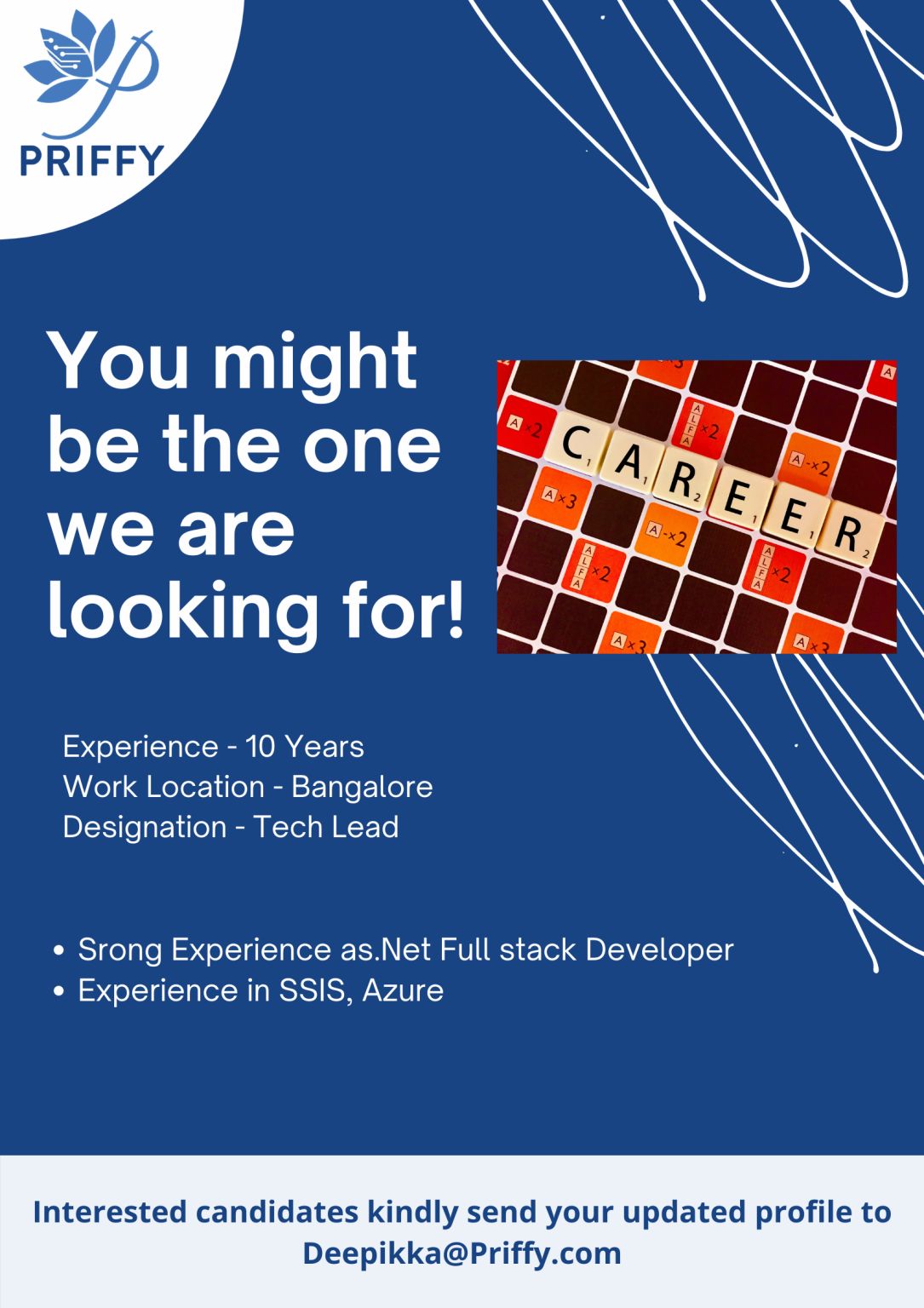 Deepikka Ravi on LinkedIn: #jobsinbangalore #dotnetdeveloper #azure # ... Deepikka Ravi on LinkedIn: #jobsinbangalore #dotnetdeveloper #azure # ...