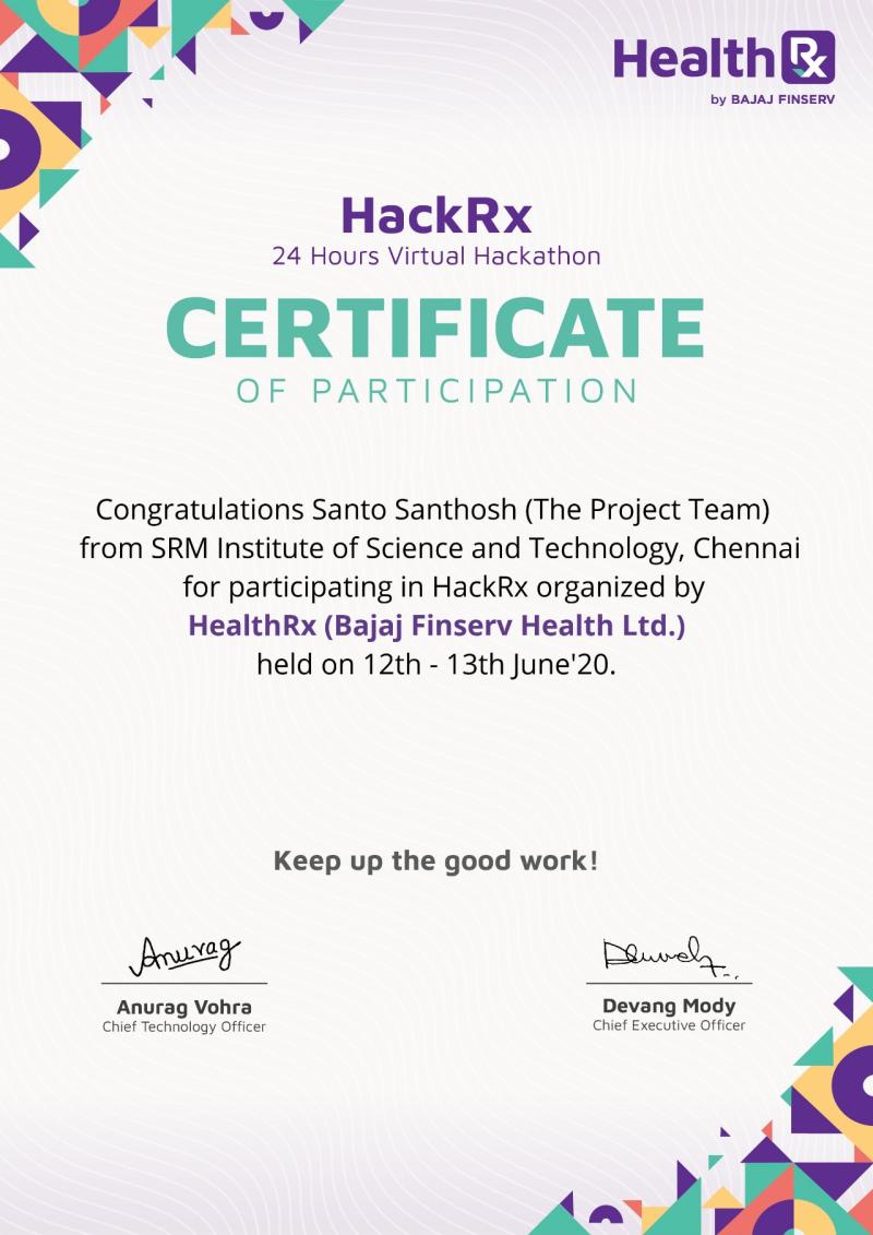 Santo Santhosh on LinkedIn: #coding #hackathon #healthrx Santo Santhosh on LinkedIn: #coding #hackathon #healthrx