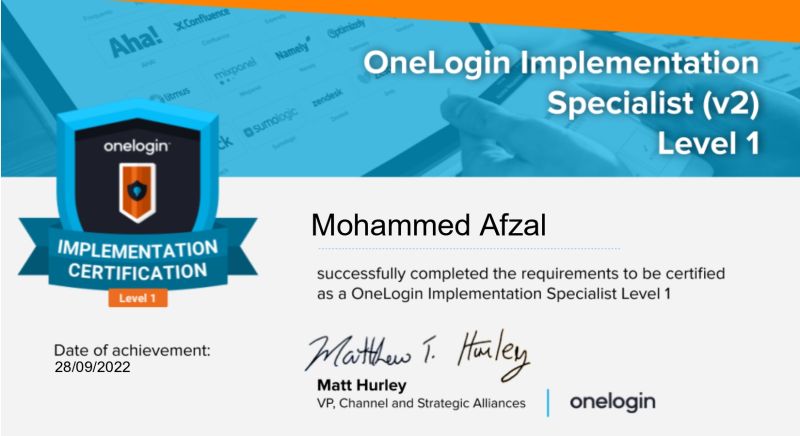 Mohammed Afzal Rahman on LinkedIn: #onelogin #vinca | 10 comments Mohammed Afzal Rahman on LinkedIn: #onelogin #vinca | 10 comments