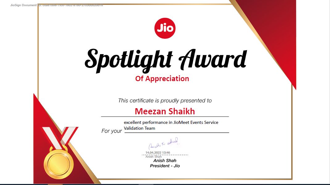 Meezan Shaikh on LinkedIn: I am feeling delighted and honored to share ... Meezan Shaikh on LinkedIn: I am feeling delighted and honored to share ...