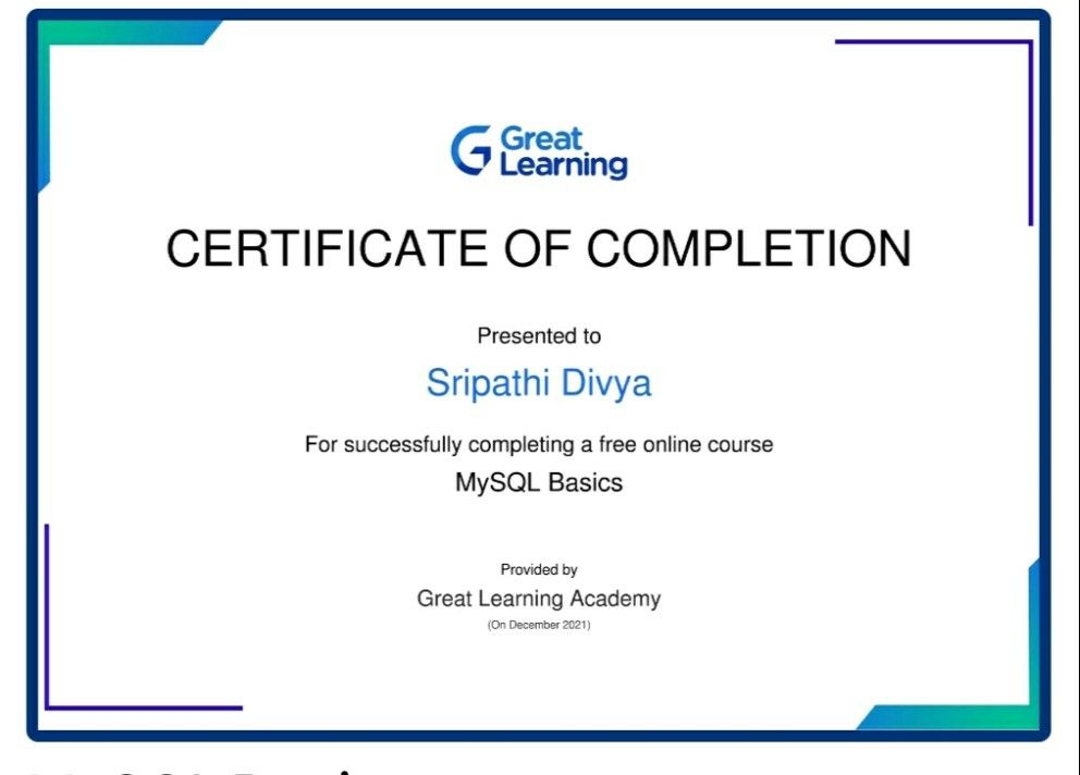 Sripathi Divya posted on LinkedIn Sripathi Divya posted on LinkedIn