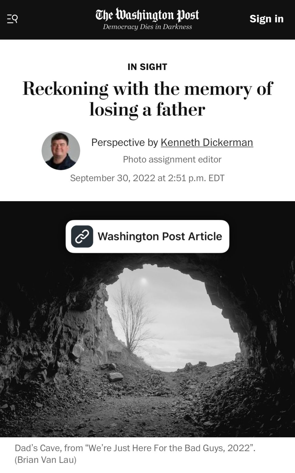 Brian V. on LinkedIn: Recently had my story published on the Washington ... Brian V. on LinkedIn: Recently had my story published on the Washington ...
