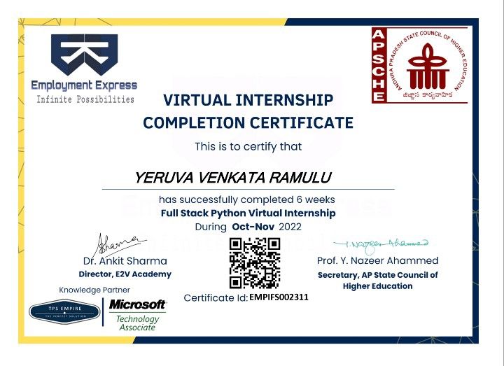 Venkata Ramulu Yeruva on LinkedIn: #django #pythonfullstack Venkata Ramulu Yeruva on LinkedIn: #django #pythonfullstack