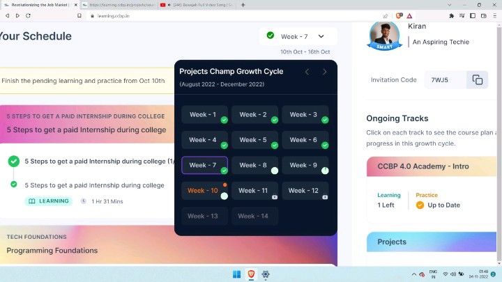 Kasaram Kiran on LinkedIn: #nxtwave #ccbp #consistency #plan Kasaram Kiran on LinkedIn: #nxtwave #ccbp #consistency #plan