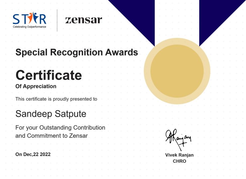 Sandeep Satpute posted on LinkedIn Sandeep Satpute posted on LinkedIn
