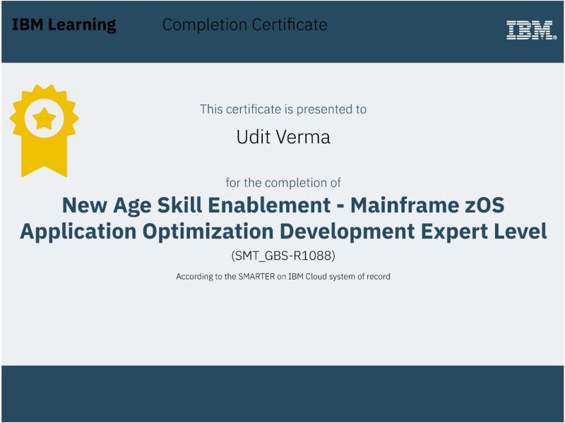 Udit V. on LinkedIn: Mainframe zOS Application Optimization Development ... Udit V. on LinkedIn: Mainframe zOS Application Optimization Development ...