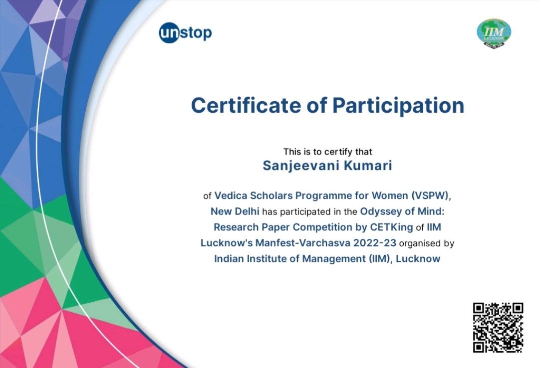 Sanjeevani Kumari on LinkedIn: #research #iimlucknow Sanjeevani Kumari on LinkedIn: #research #iimlucknow