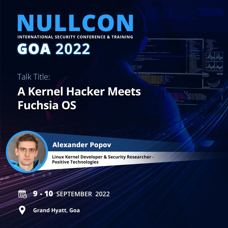 NULLCON on LinkedIn: #hacker #nullcongoa2022 #linux #kernel #infosec # ... NULLCON on LinkedIn: #hacker #nullcongoa2022 #linux #kernel #infosec # ...