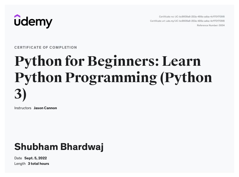 Shubham Bhardwaj on LinkedIn: #python #pythonprogramming #learning # ... Shubham Bhardwaj on LinkedIn: #python #pythonprogramming #learning # ...