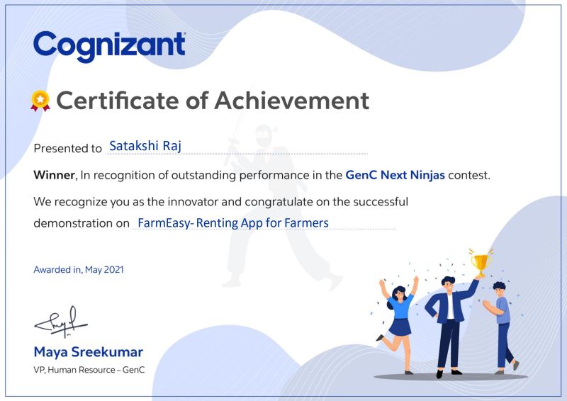 Satakshi Raj on LinkedIn: #becognizant #nextninjas | 19 comments Satakshi Raj on LinkedIn: #becognizant #nextninjas | 19 comments