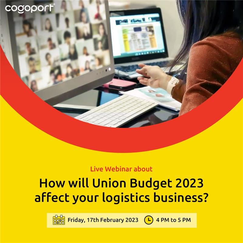 Cogoport LinkedIn‘de: #cogoport #webinar #logistics #unionbudget2023 # ... Cogoport LinkedIn‘de: #cogoport #webinar #logistics #unionbudget2023 # ...
