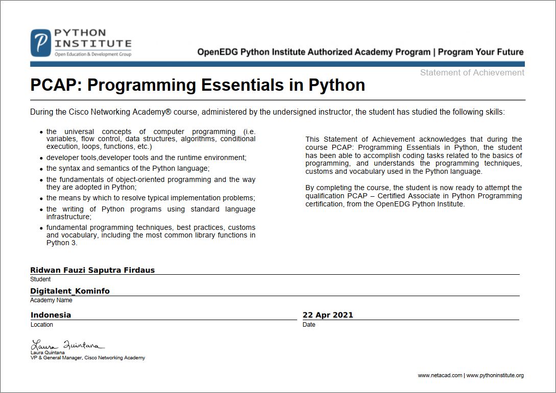 Ridwan F Saputra on LinkedIn: #cisco #python #programming Ridwan F Saputra on LinkedIn: #cisco #python #programming