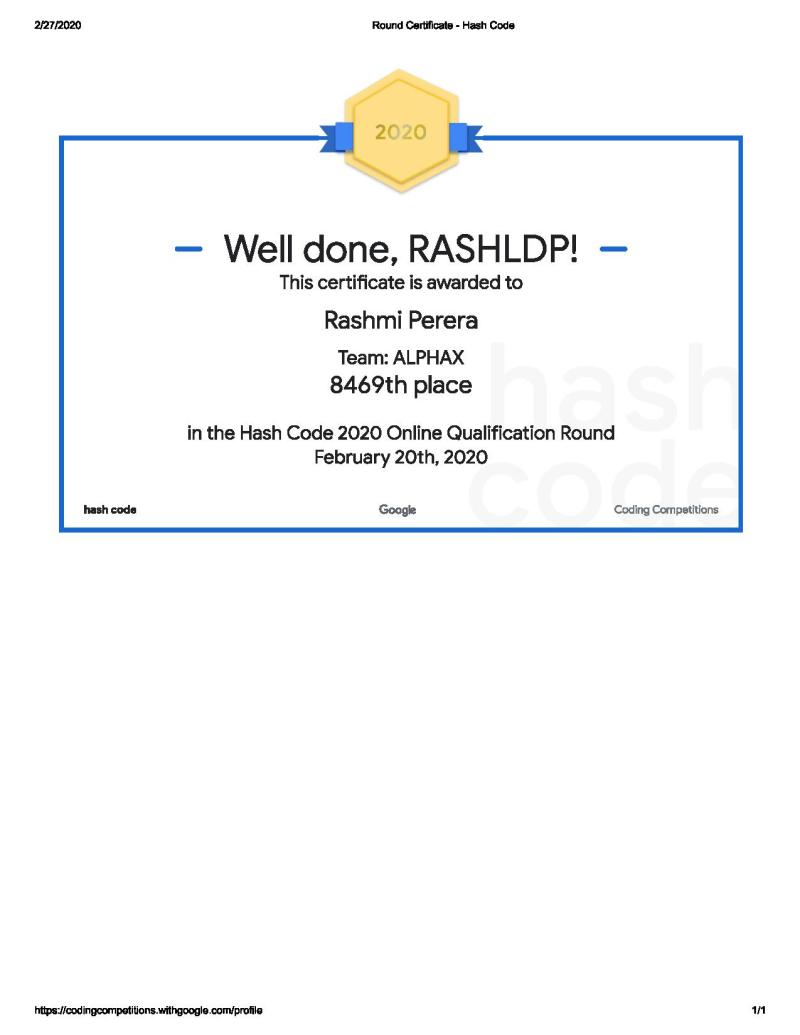 Rashmi Duleesha on LinkedIn: #happy_coding #hashcode #problem_solving Rashmi Duleesha on LinkedIn: #happy_coding #hashcode #problem_solving