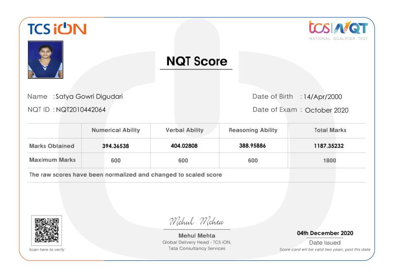 Satya Gowri Digudari on LinkedIn: #tcsion #nqt | 25 comments Satya Gowri Digudari on LinkedIn: #tcsion #nqt | 25 comments