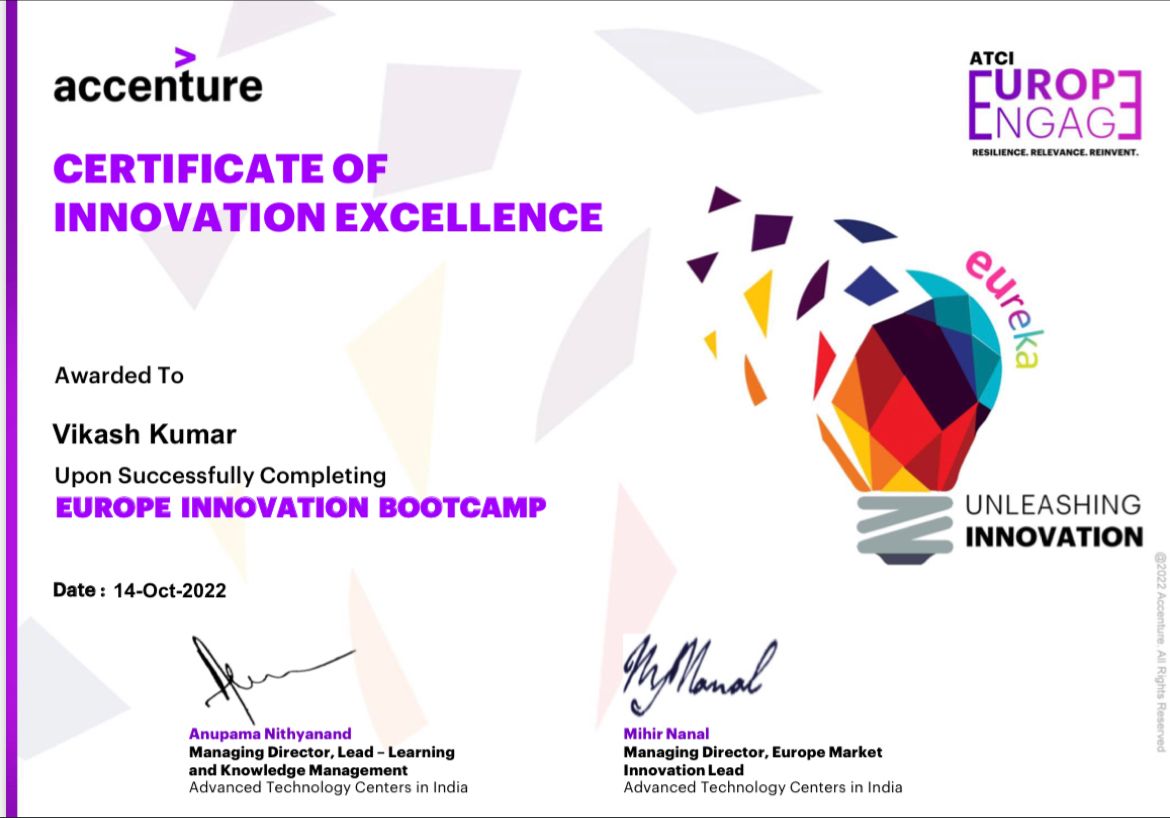 Vikash Kumar on LinkedIn: #innovation #emergingtech #keeplearning Vikash Kumar on LinkedIn: #innovation #emergingtech #keeplearning