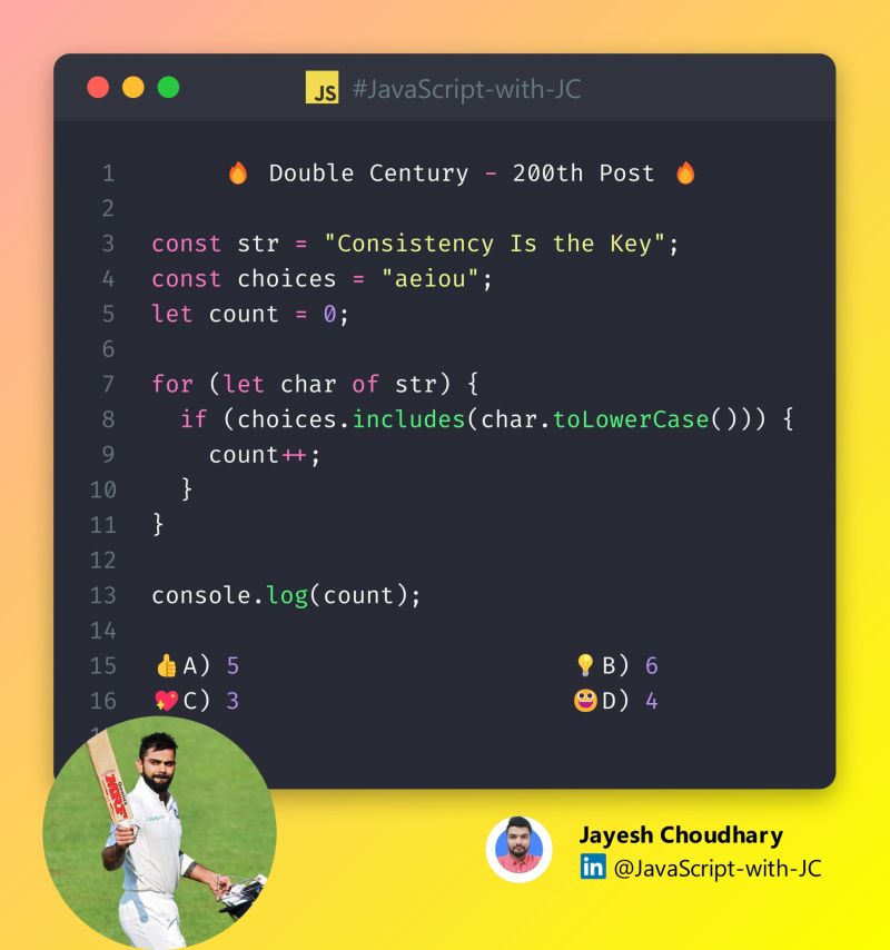 Jayesh Choudhary on LinkedIn: #javascriptdaily #javascript #developer # ... Jayesh Choudhary on LinkedIn: #javascriptdaily #javascript #developer # ...