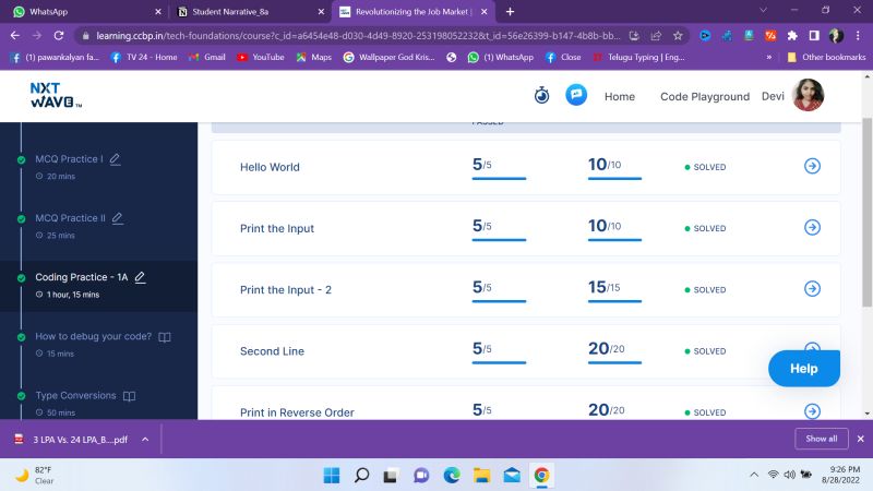 Devi Mallela on LinkedIn: #python #ccbp #nxtwave #coding #codingpractices Devi Mallela on LinkedIn: #python #ccbp #nxtwave #coding #codingpractices