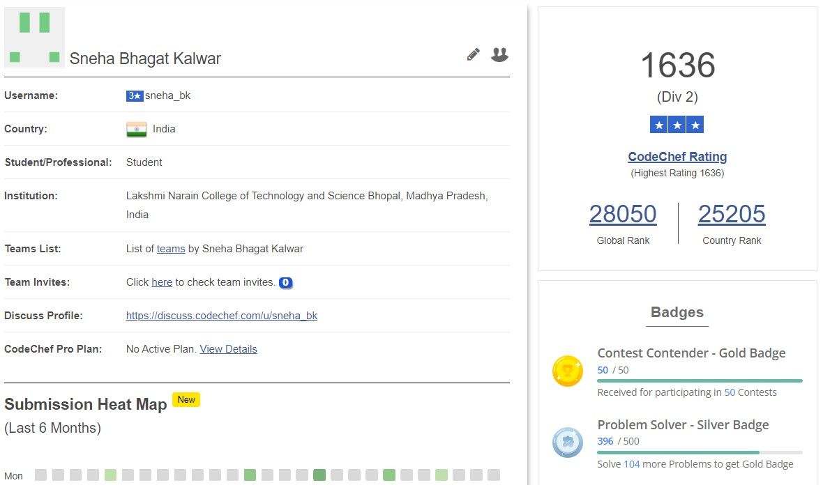 Sneha Bhagat Kalwar on LinkedIn: #codechef #growth # ... Sneha Bhagat Kalwar on LinkedIn: #codechef #growth # ...