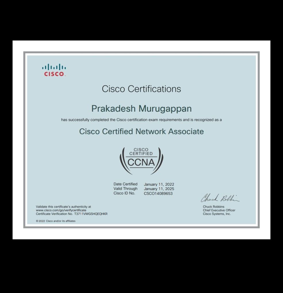 Prakadesh Murugappan on LinkedIn: #cisco #networkengineer Prakadesh Murugappan on LinkedIn: #cisco #networkengineer