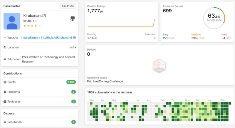 Kirubanand R on LinkedIn: #leetcode #leetcodecontest #leetcodeweekly # ... Kirubanand R on LinkedIn: #leetcode #leetcodecontest #leetcodeweekly # ...
