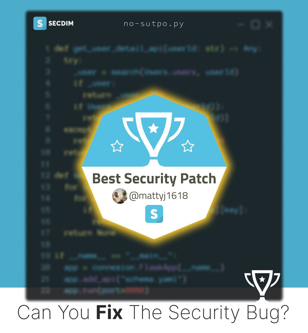 SecDim on LinkedIn: #security #programming #api #python SecDim on LinkedIn: #security #programming #api #python