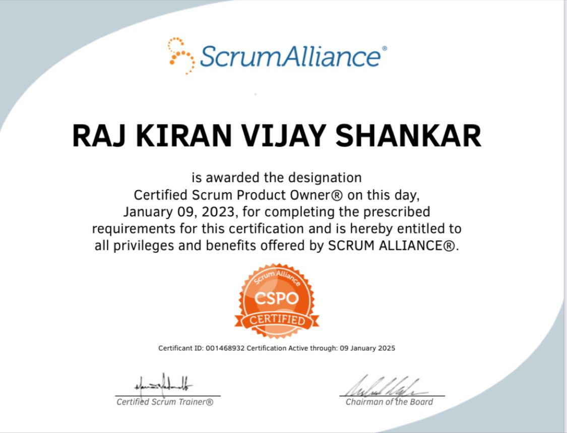 Raj Kiran Vijay Shankar posted on LinkedIn Raj Kiran Vijay Shankar posted on LinkedIn