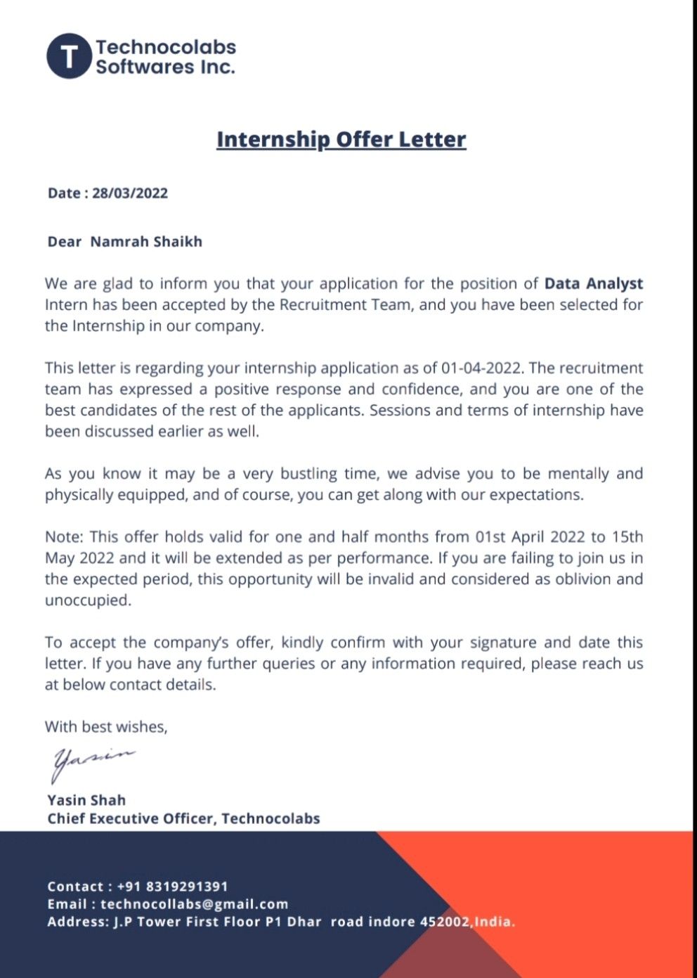 Namrah Shaikh on LinkedIn: #connections #dataanalyst #intern # ... Namrah Shaikh on LinkedIn: #connections #dataanalyst #intern # ...