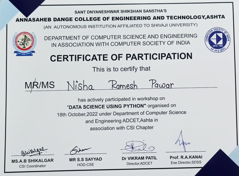 Nisha Pawar on LinkedIn: #workshop #datascience #python Nisha Pawar on LinkedIn: #workshop #datascience #python