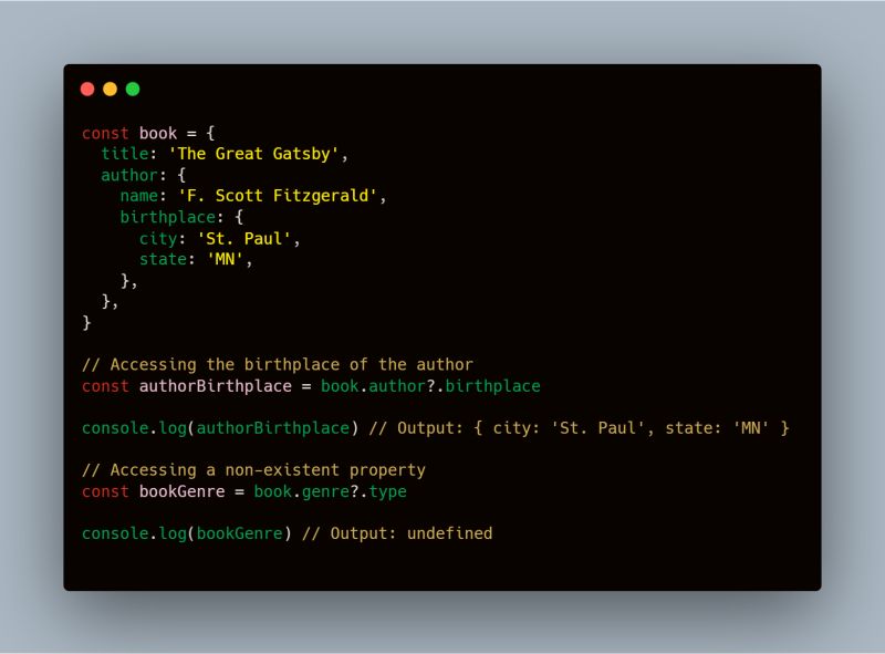 Raja Krishna on LinkedIn: #optionalchaining #javascript #webdevelopment ... Raja Krishna on LinkedIn: #optionalchaining #javascript #webdevelopment ...