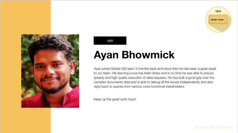 Ayan Bhowmick on LinkedIn: #goldenticket | 10 comments Ayan Bhowmick on LinkedIn: #goldenticket | 10 comments