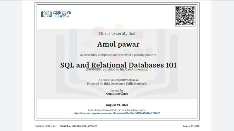 Amol Pawar on LinkedIn: #sqldeveloper #sqldatabase #cognitiveclass # ... Amol Pawar on LinkedIn: #sqldeveloper #sqldatabase #cognitiveclass # ...