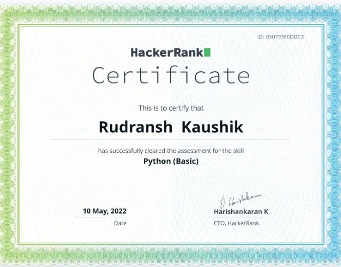 Rudransh Kaushik on LinkedIn: #python_programming Rudransh Kaushik on LinkedIn: #python_programming