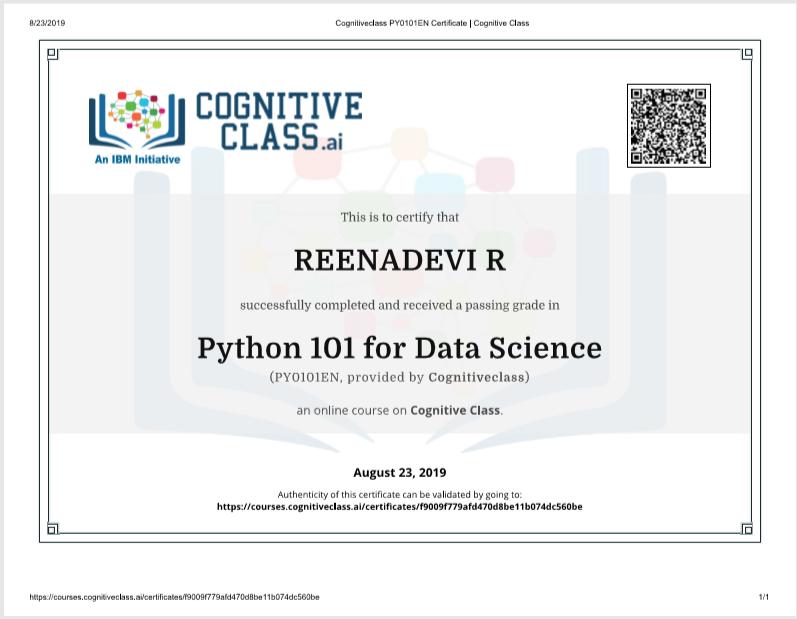 REENADEVI R on LinkedIn: #python #datascience #ibm # ... REENADEVI R on LinkedIn: #python #datascience #ibm # ...