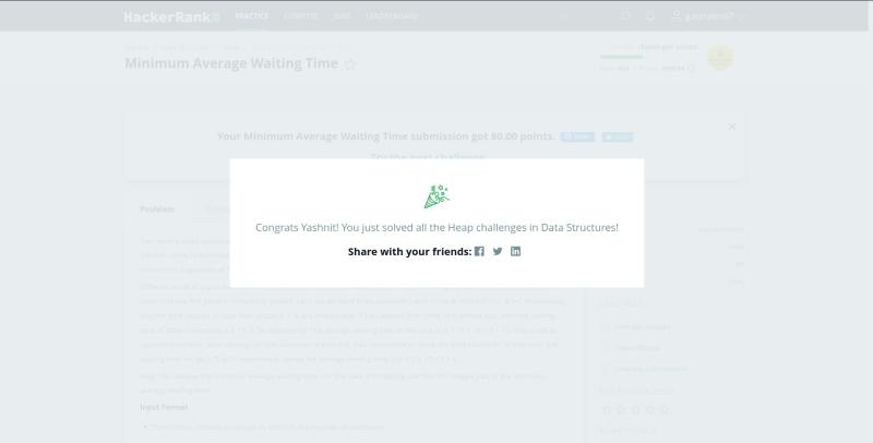 Yashnit Kalra on LinkedIn: #hackerrank #datastructures #programming Yashnit Kalra on LinkedIn: #hackerrank #datastructures #programming