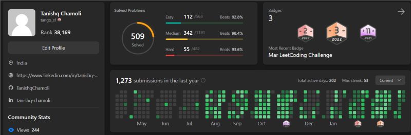 Tanishq Chamoli on LinkedIn: #leetcode #coding #datastructures #growth ... Tanishq Chamoli on LinkedIn: #leetcode #coding #datastructures #growth ...