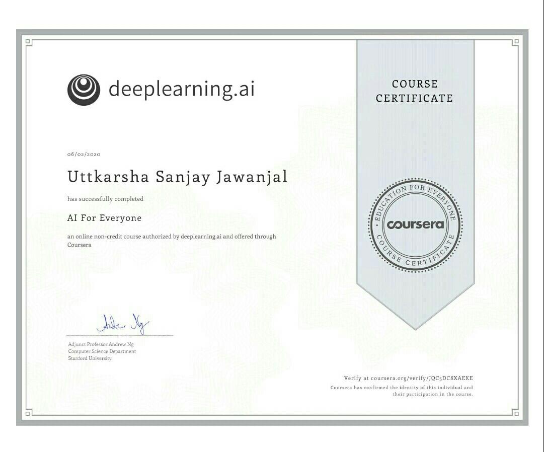 Uttkarsha Jawanjal on LinkedIn: #completed Uttkarsha Jawanjal on LinkedIn: #completed
