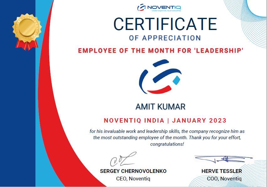 Amit Kumar LinkedIn‘de: #appreciation #noventiq #leadership #awards ... Amit Kumar LinkedIn‘de: #appreciation #noventiq #leadership #awards ...