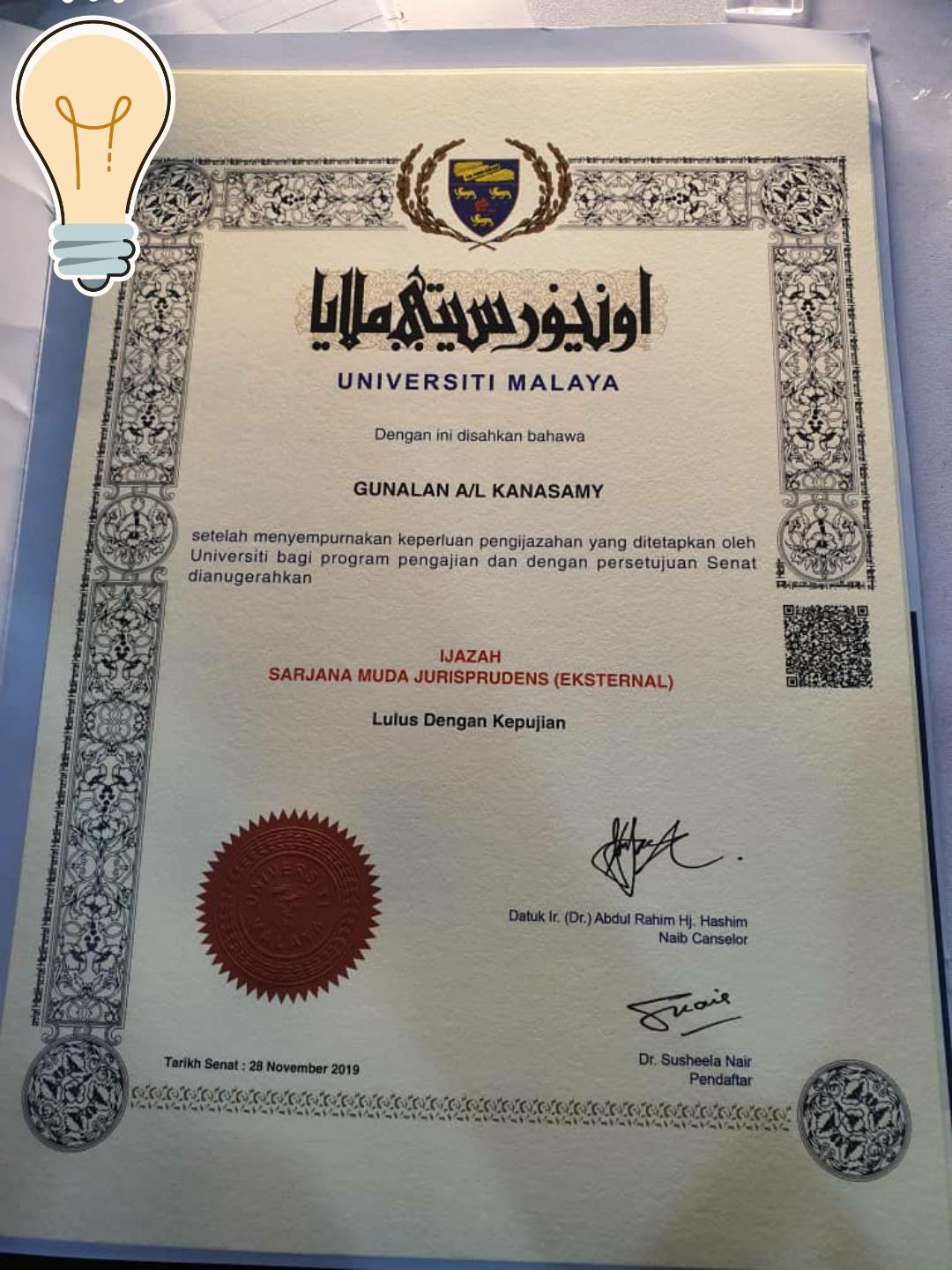 Gunalan Kanasamy on LinkedIn: Finally received my scroll today. Its my ... Gunalan Kanasamy on LinkedIn: Finally received my scroll today. Its my ...