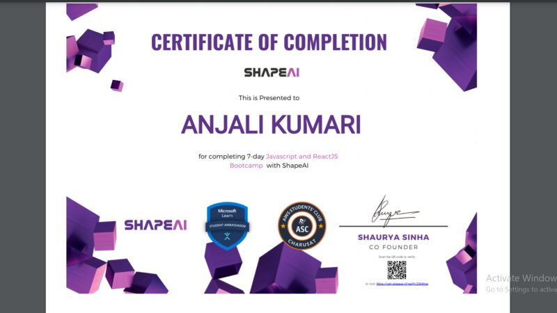 Anjali Jha on LinkedIn: #javascript #reactjs Anjali Jha on LinkedIn: #javascript #reactjs
