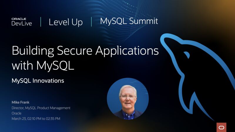 Oracle MySQL on LinkedIn: #mysql #oracledevlive #datasecurity # ... Oracle MySQL on LinkedIn: #mysql #oracledevlive #datasecurity # ...