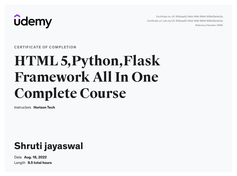 Shruti Jayaswal on LinkedIn: Hey connections I completed HTML 5,Python ... Shruti Jayaswal on LinkedIn: Hey connections I completed HTML 5,Python ...