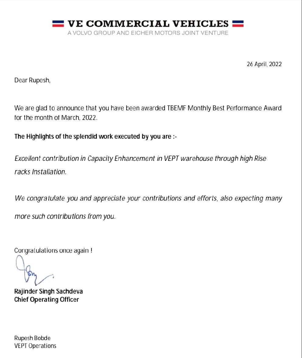 Rupesh Bobde on LinkedIn: I am glad to share that I have been awarded ... Rupesh Bobde on LinkedIn: I am glad to share that I have been awarded ...