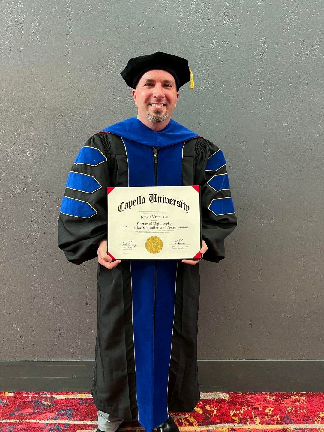Ryan Vitatoe, PhD, NCC, LPCC-S on LinkedIn: #capellagrad | 10 comments Ryan Vitatoe, PhD, NCC, LPCC-S on LinkedIn: #capellagrad | 10 comments