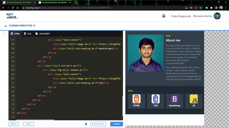 Bhuvana Krishna Rachakonda on LinkedIn: #day11 #html #css #bootstrap # ... Bhuvana Krishna Rachakonda on LinkedIn: #day11 #html #css #bootstrap # ...